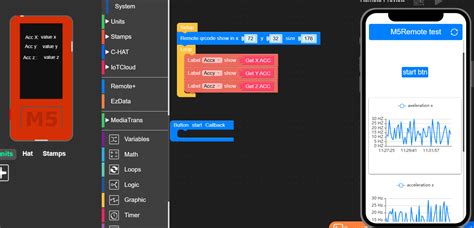 M5stickc Plus As A Remote Vibration Sensor Using Uiflow And Remote Function M5stack Community
