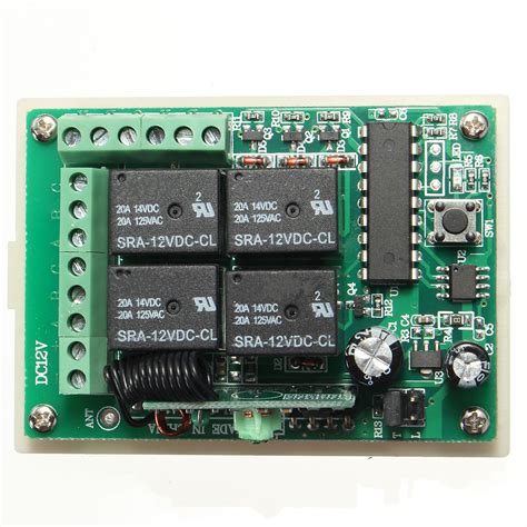 Hcs301 433mhz Rolling Code Remote Controller Wireless Power Supply Rel