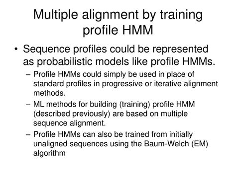 Ppt Hmm For Multiple Sequences Powerpoint Presentation Free Download