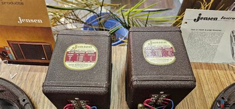 Rare 1960s Jensen G610b Triaxial Speakers Crossovers And Manuals Photo