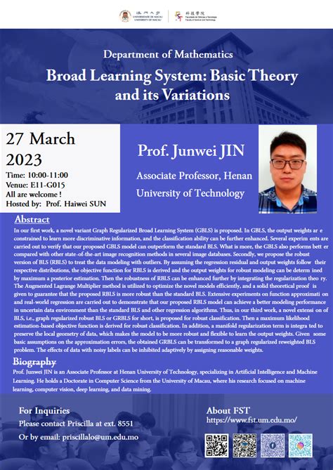 Broad Learning System Basic Theory And Its Variations Prof Junwei Jin From Henan University Of