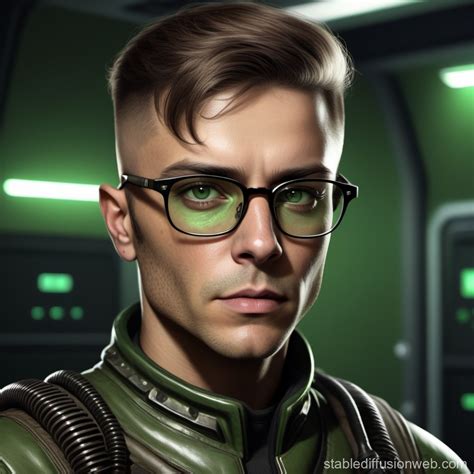 Realistic Alien Comtech Agent With Glasses Stable Diffusion Online
