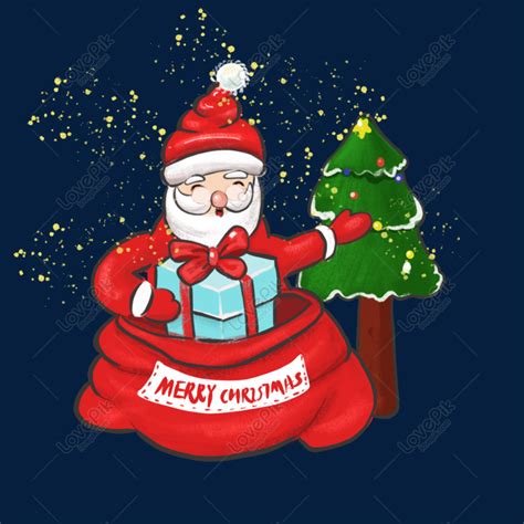 만화 손으로 그려진 산타 클로스 놀람 Png 일러스트 무료 다운로드 Lovepik