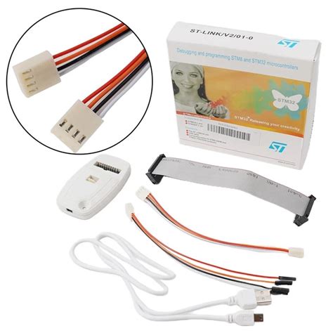 Debugging Emulator V2 Host Jtagswd Swim Stm8 Mcus Usb 20pin Cable 1