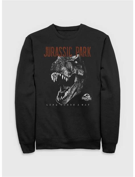 Jurassic Park T Rex Life Finds A Way Sweatshirt Boxlunch Exclusive