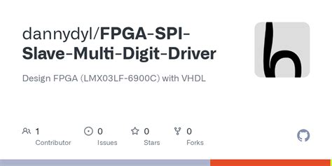 Github Dannydylfpga Spi Slave Multi Digit Driver Design Fpga Lmx03lf 6900c With Vhdl