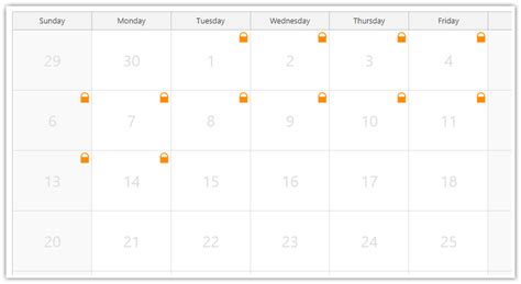 Cell Icons Monthly Event Calendar Daypilot Documentation