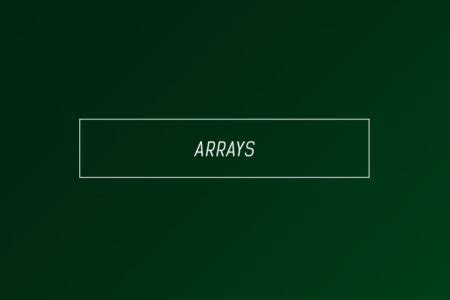 Arrays In C Full Explanation With Examples And Tutorials