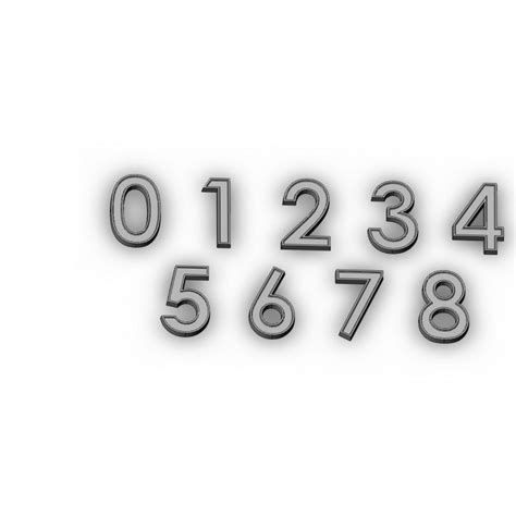 Numbers Stl Files For 3d Printing