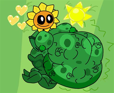 Plants Vs Zombies 3 Sunflower Lunch Vore Artwork By
