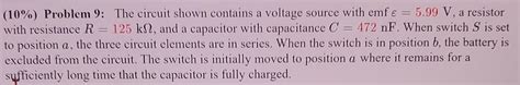 solved 10 problem 9 the circuit shown contains a