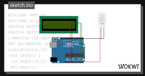 DHT11 LCD Wokwi ESP32 STM32 Arduino Simulator