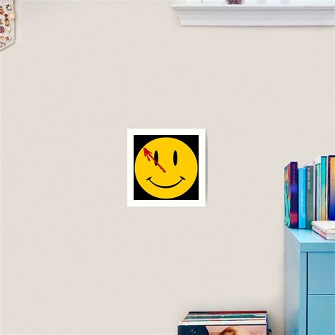 Bleeding Smiley Face Art Print By Symbolized Redbubble