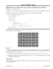 Lab6 Pdf CS 330 Fall 2017 Lab 6 IMPORTANT There Will Be No Lab Session On October 23rd Monday