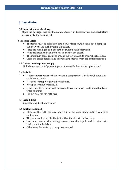 Disintegration Tester Ldit A12 Operating Manual Labtron