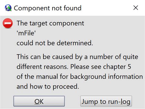 Analyzing ComponentNotFoundExceptions QF Test