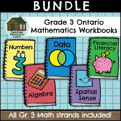 Grade 3 Ontario Math Workbook Bundle Teacher Resource Cabin