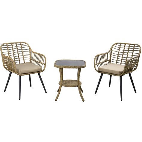 Furniture One 2 Seater Rattan Garden Lounge Set Wilko