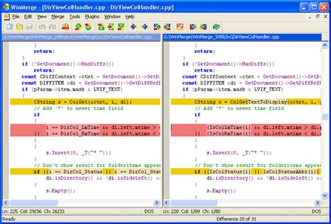 Windows IDE With Instant Code Diff During Editing Software