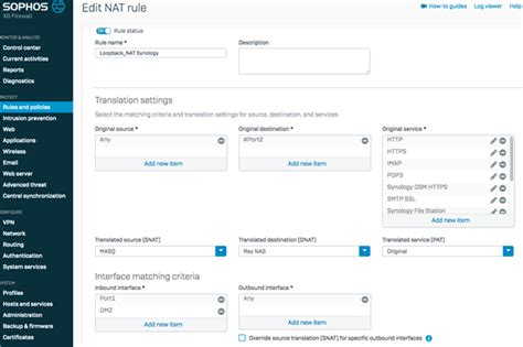[workaround] xg18 loopback nat not working discussions sophos