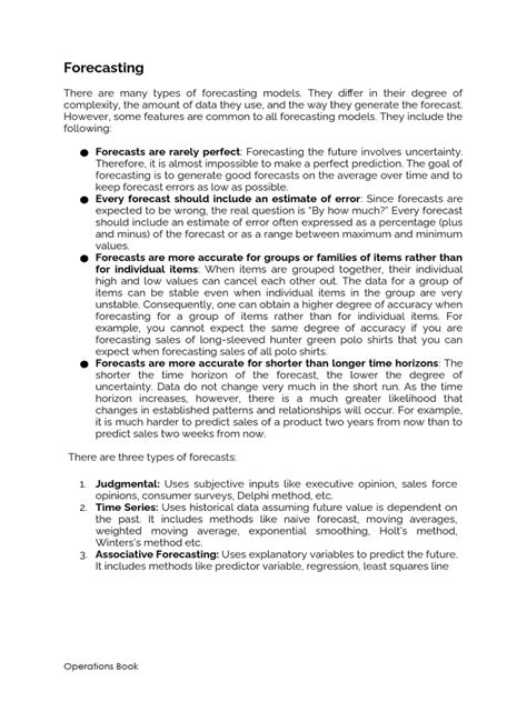 Forecasting Pdf Forecasting Moving Average