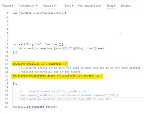 Test Script Using Main Body Data Help Hub Postman Community