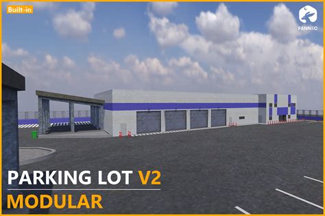Modular Parking Lot V2 3d Urban Unity Asset Store