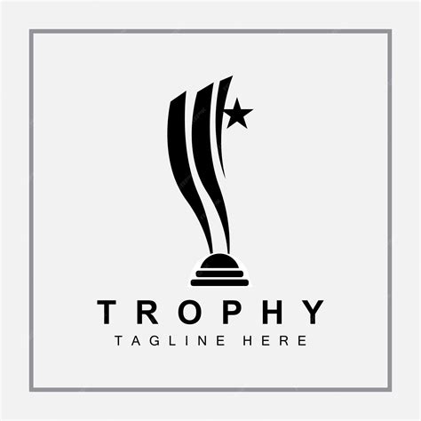 Premium Vector Trophy Logo Design Award Winner Championship Trophy