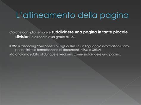html e css seconda lezione pdf web design and html internet