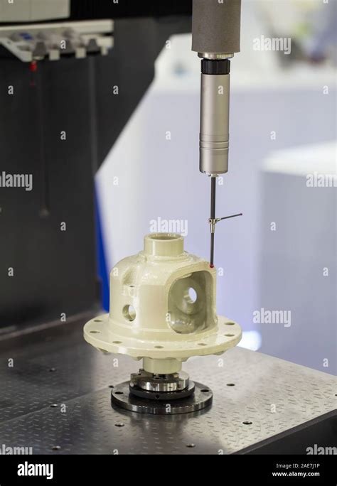 CNC Coordinate Measuring Robotic Machine Measuring Dimension On Workpiece Stock Photo Alamy