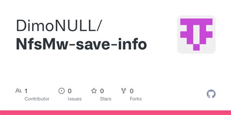 github dimonull nfsmw save info
