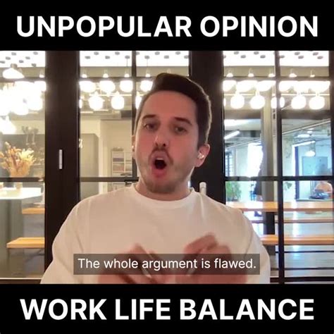 [video] Oliver Yonchev On Linkedin 🚨 Unpopular Opinion The Work Life Balance Debate Is Flawed