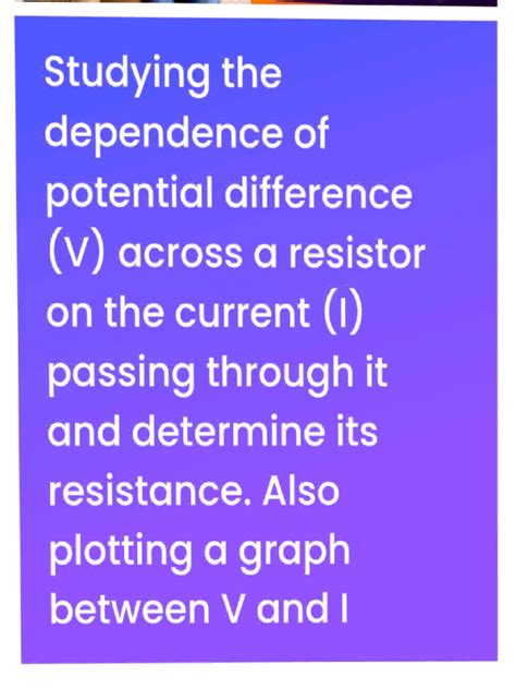 Electricity Practical Class X Pdf Electrical Resistance And