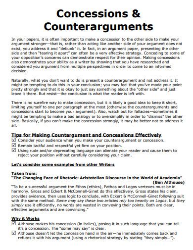 29 Counter Argument Examples To Download