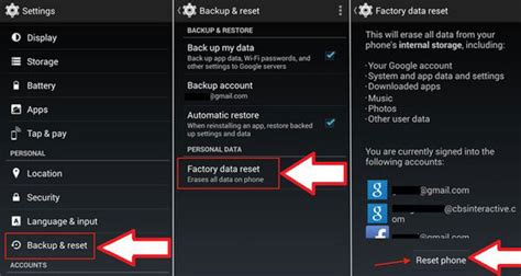 How To Hard Reset Android Phone Securely Ways In