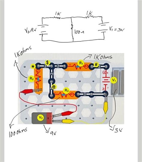 Solved 4 The Snap Circuit Diagram For The Figure 21 Circuit