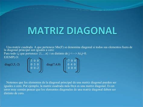 Matriz Diagonal
