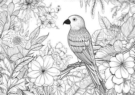 Dibujos Realistas De Pájaros Para Colorear