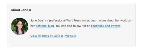 How To Add An Author Box In Wordpress