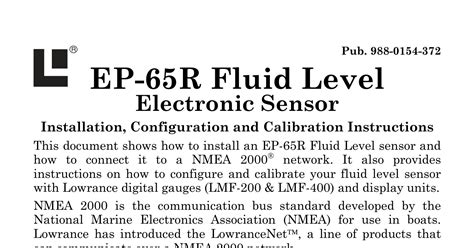 Ep 65 Fluid Level Sensorpdf Docdroid