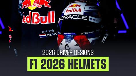 F1 Driver Helmets Hamilton And Verstappen Among 2026 Designs Released