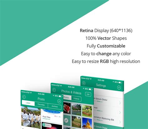 Flat Mobile App UI Kit On Behance