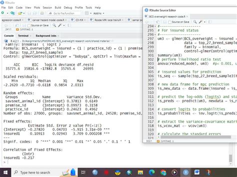 Linear And Non Linear Mixed Effect Model Analysis And Report Upwork
