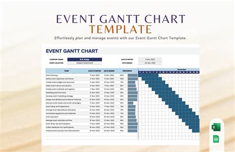 Free Gantt Chart Template In Canva To Download