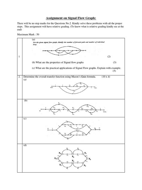 Assignment On Signal Flow Graph Pdf