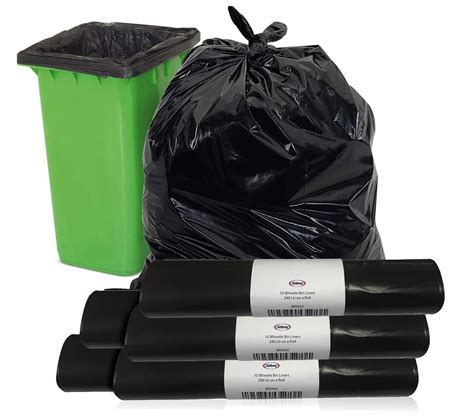 240 Liter Bin Liner Black 20pcs Gh