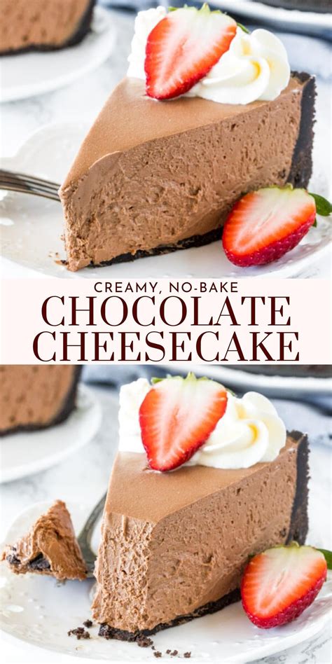 No Bake Chocolate Cheesecake Artofit