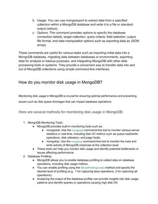 What Is The Significance Of MongoDB And What Are Its Usages Docx