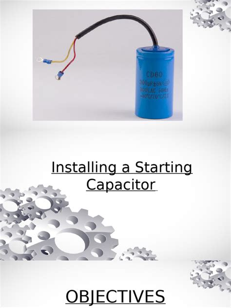 installing a starting capacitor pdf