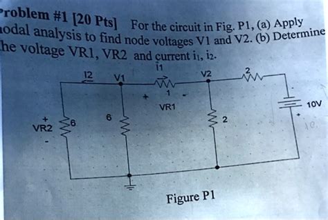solved for the circuit in fig p1 a apply the nodal analysis to